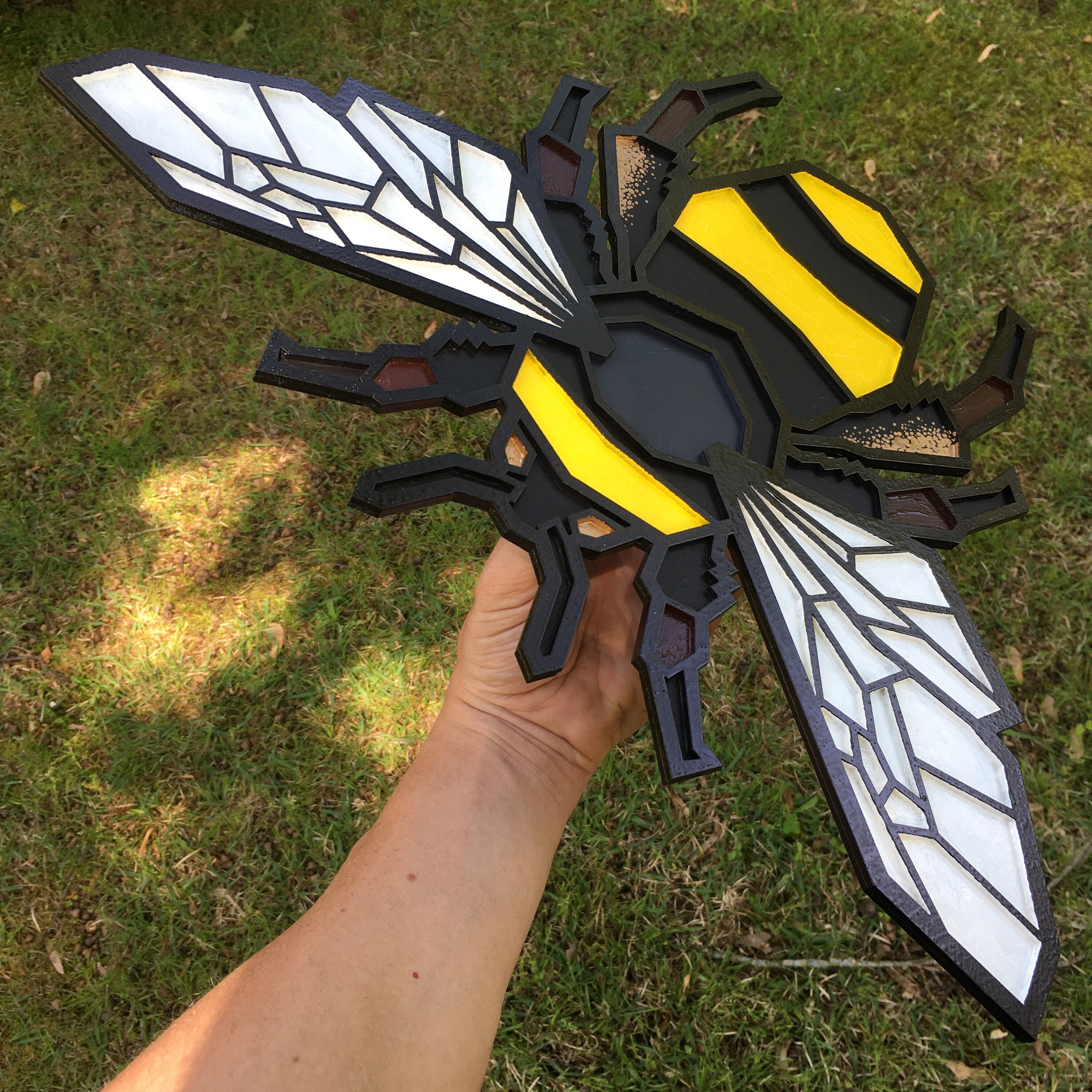 Geometric Bumblebee SVG Vector File Wall Decor Art File for - Etsy