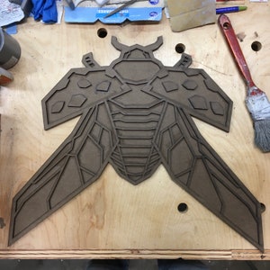 Geometric Ladybug SVG Vector File Wall Decor Art File for CNC, Laser ...