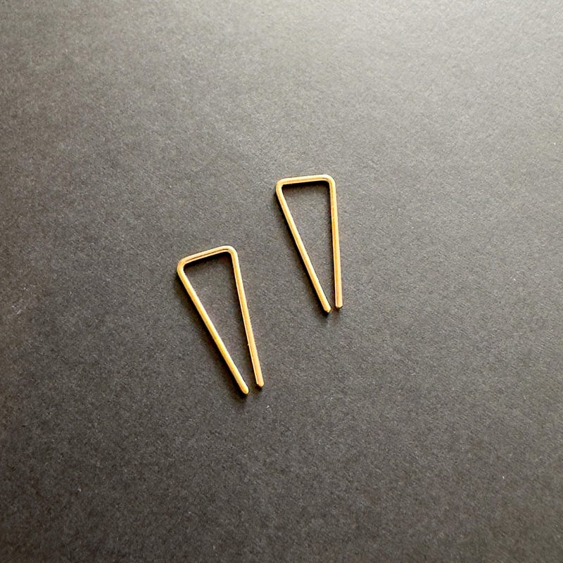 14k Gold Filled Triangle - Etsy