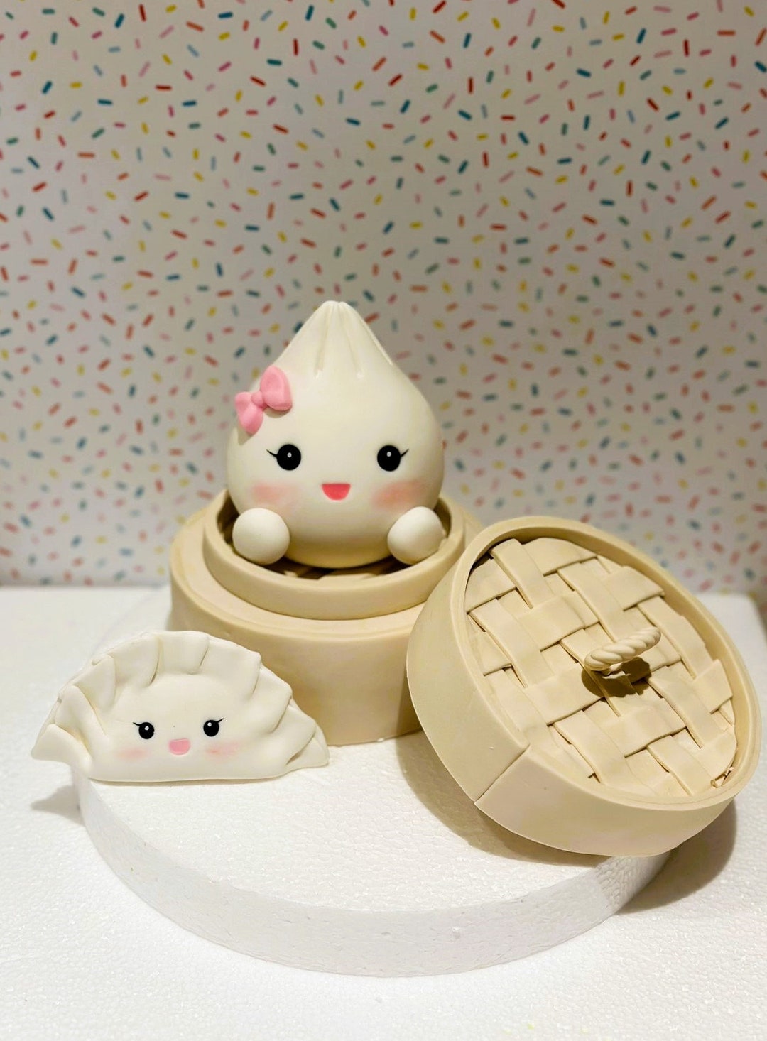 Dimsum Edible Fondant Cake Topper - Etsy