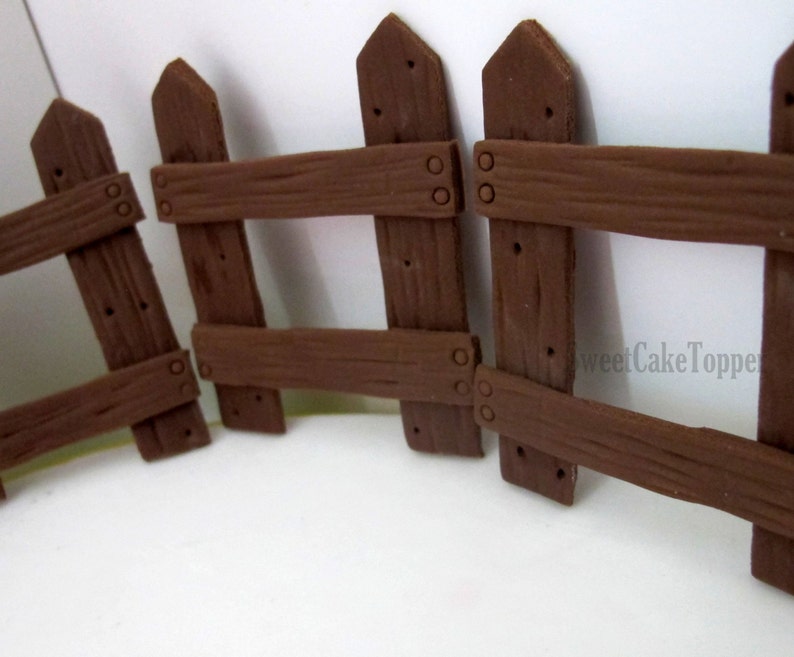 Handmade Fences Fondant Cake Topper - Farmville Cake, 6 Pcs - Etsy