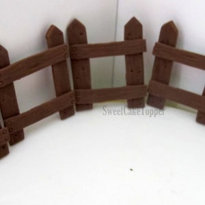Fences Fondant Cake Topper - Handmade Edible Cake Topper - 6 Pcs - Etsy