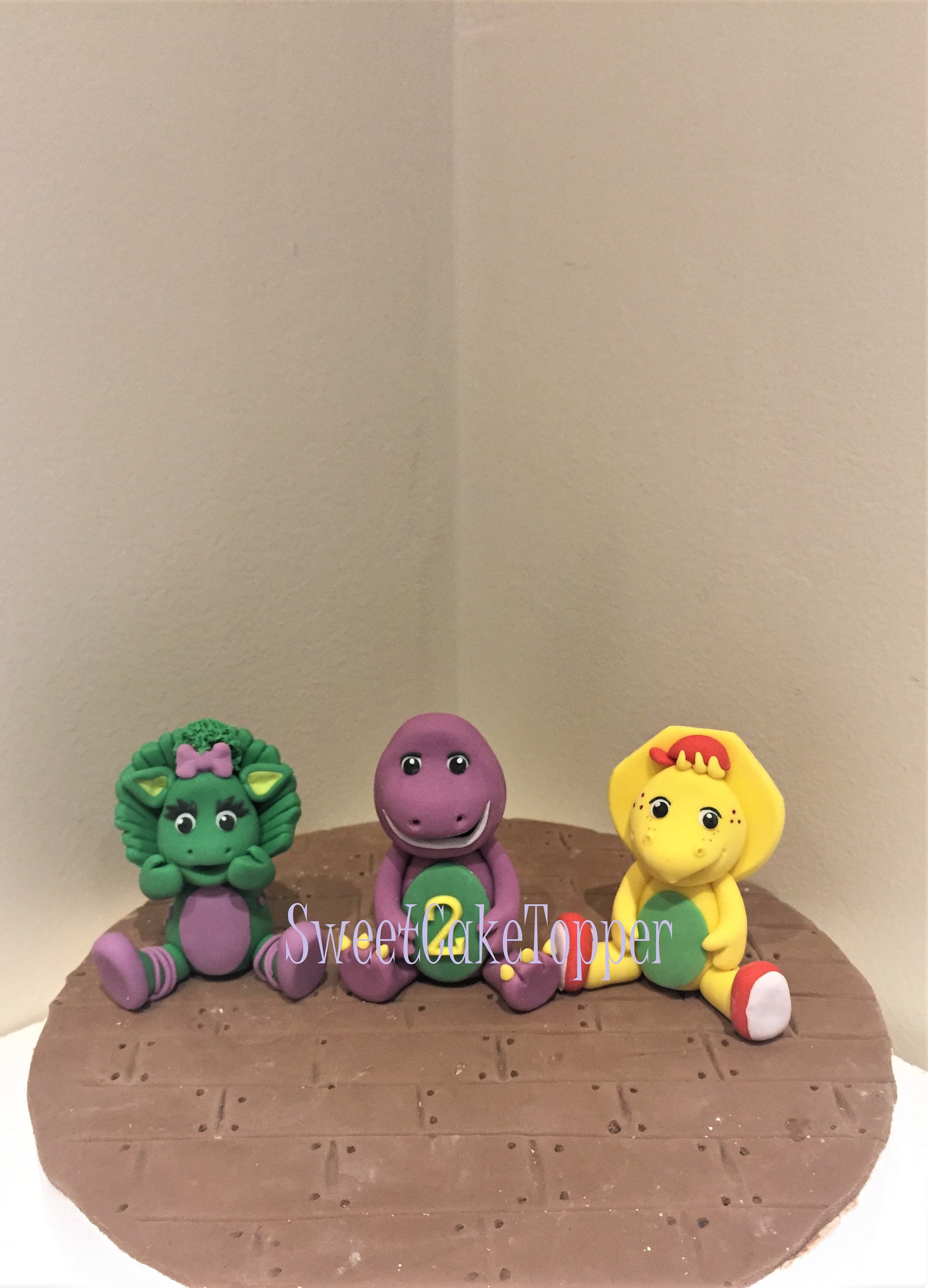 Fondant Barney Cakes