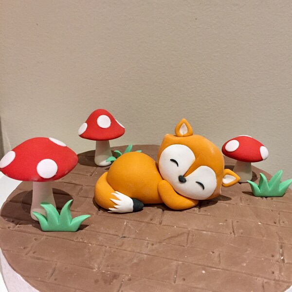 Fox Cake Topper - Etsy
