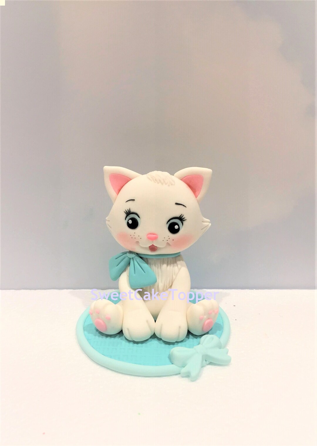 Cat Fondant Cake Topper - Etsy