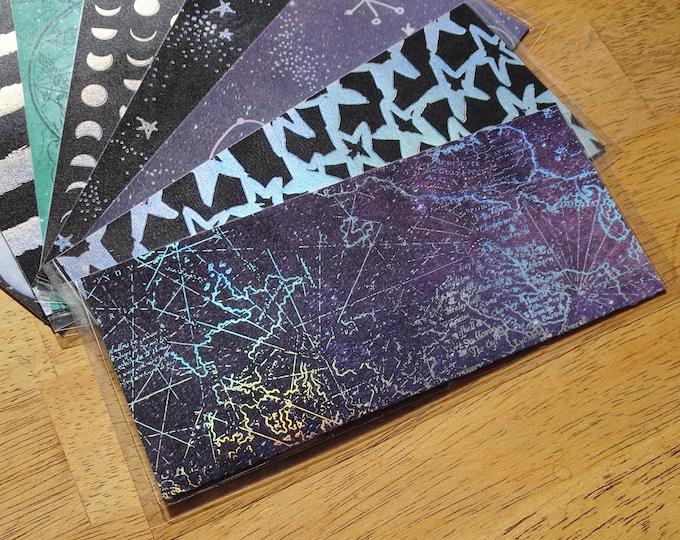 8 Cash Envelopes Space Galaxy Laminated Envelopes Cash | Etsy
