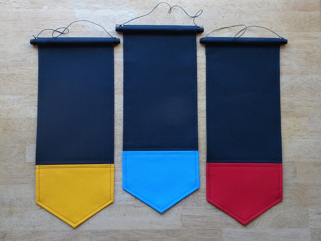 Long Pin Banner - Enamel Pin Display - Pick Your Color! - Etsy