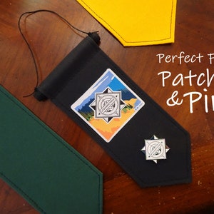Slim Pin Banner - Enamel Pin Display - Slim Series Black - Pick Your ...