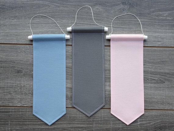 Mini Long Pin Banner Enamel Pin Display Pick Your Color - Etsy