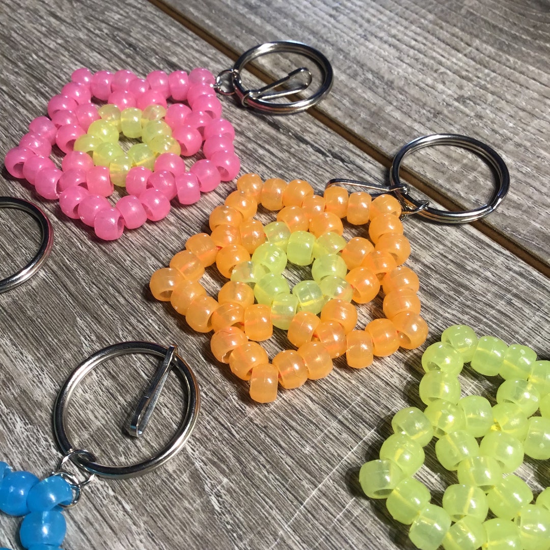 Kandi Flower Keychain - Etsy