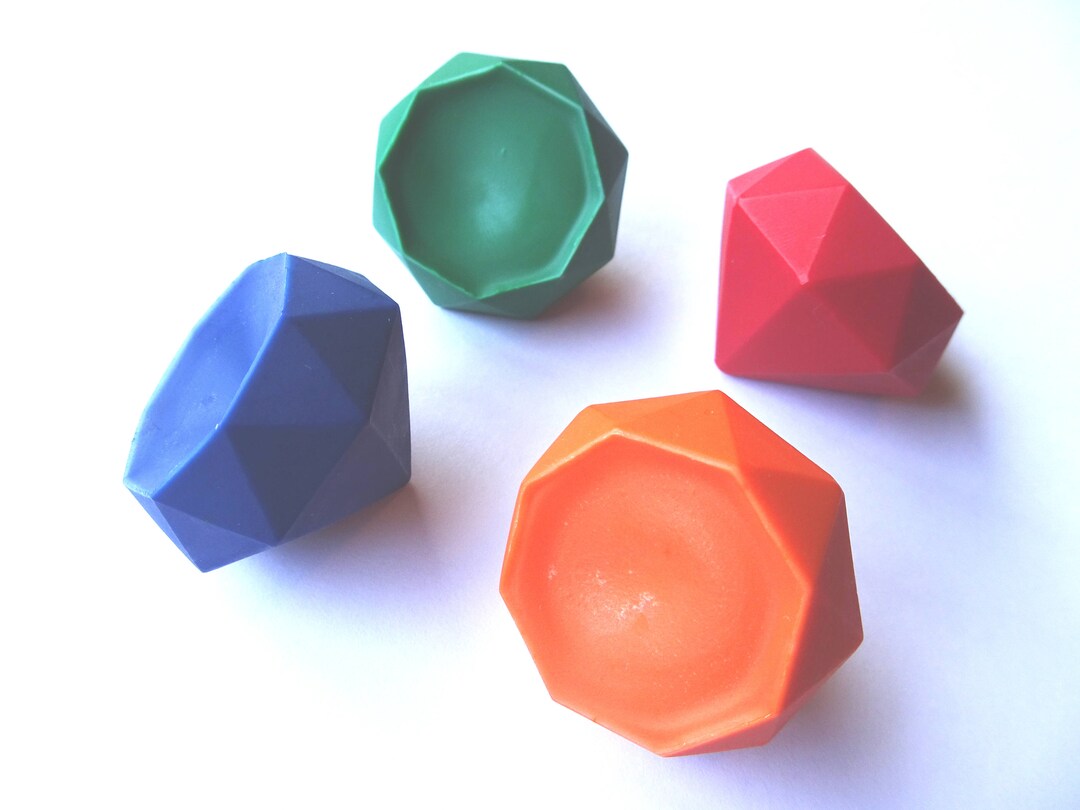 12 Gem Crayons Ruby, Emerald, Citrine and Sapphire Red, Orange, Green ...