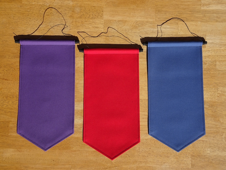 Large Long Pin Banner - Enamel Pin Display - Pick Your Color! - Etsy