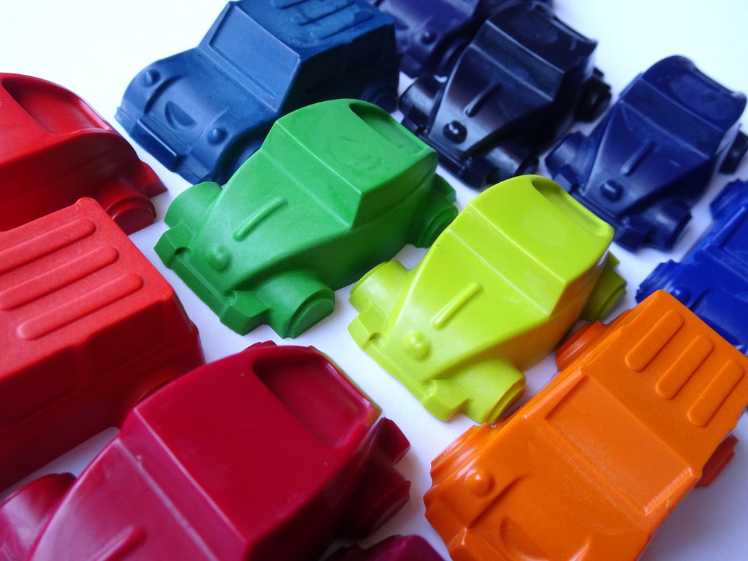 12 Car Crayons Novelty Crayons Racecar Crayons Party Favor Stocking ...