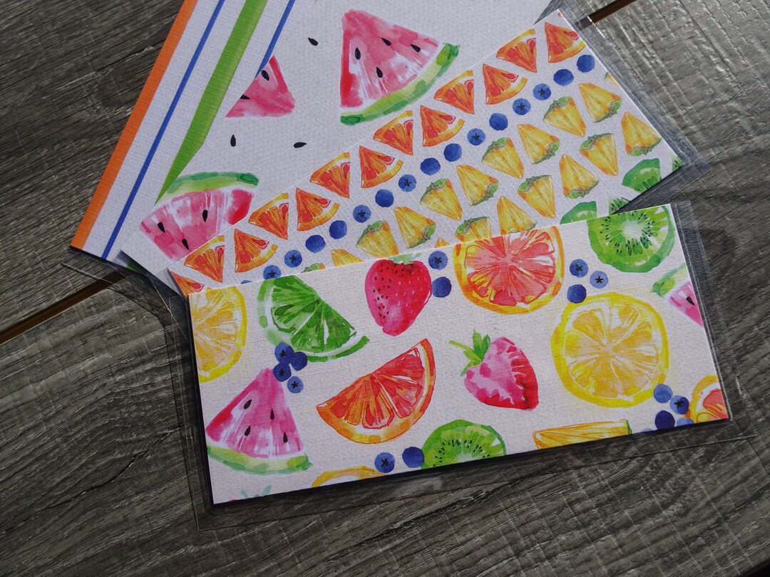 4 Cash Envelopes - Fruit Basket - Laminated Envelopes - Cash Budgeting ...