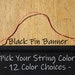 Black Pin Banner Pick Your String Color Enamel Pin Display - Etsy