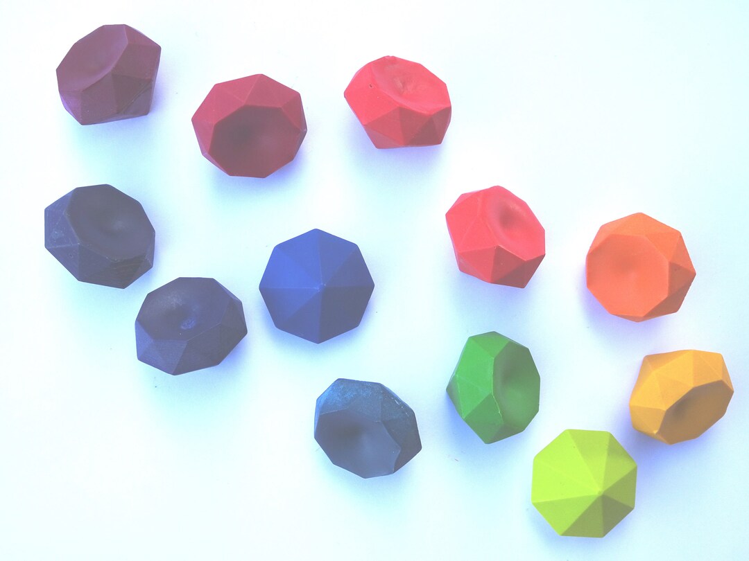 12 Gem Crayons Novelty Crayons Gemstone Crayons Party Favor Stocking ...