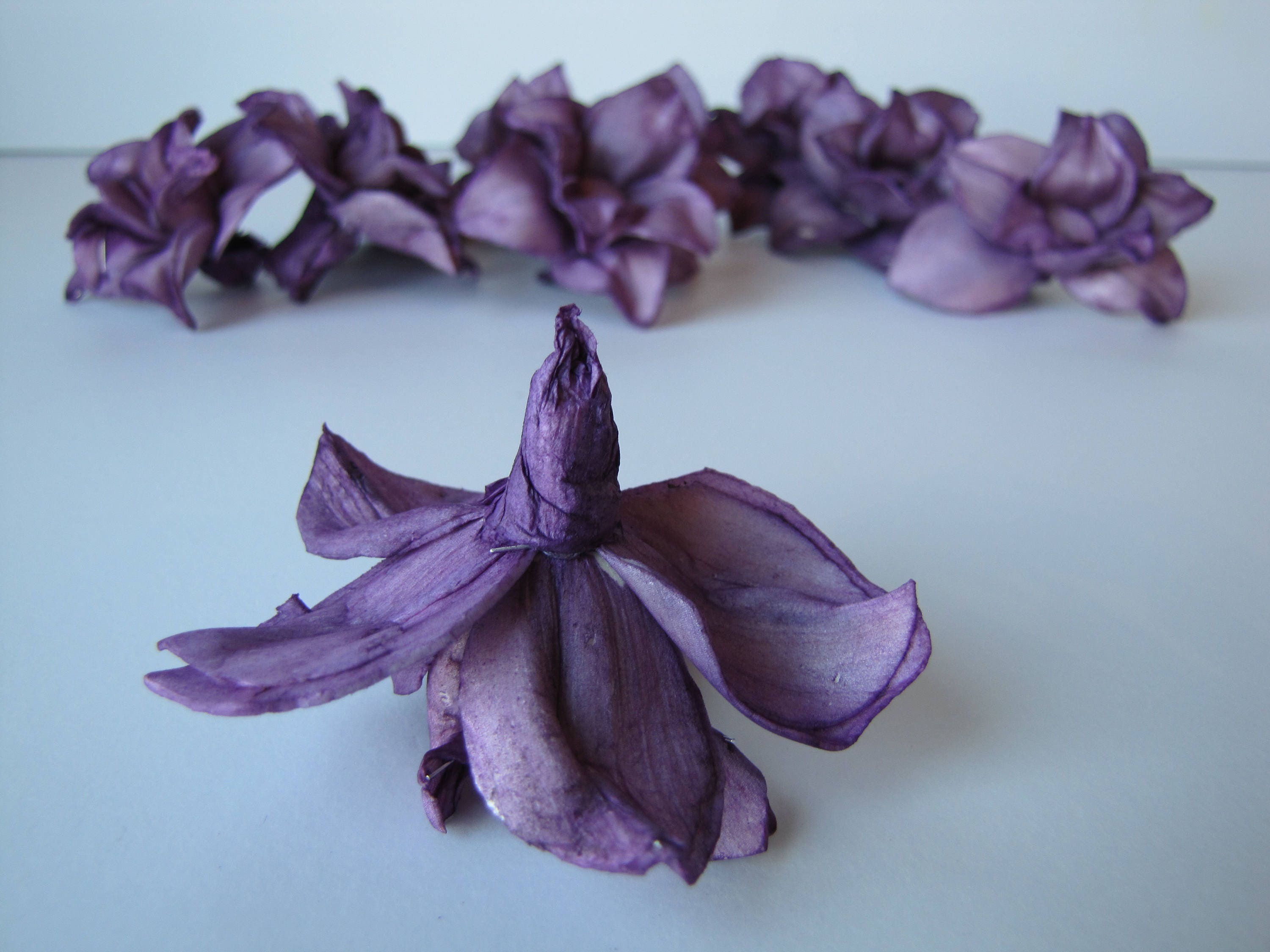 Purple Star Magnolia Sola Flowers - SET OF 10 , Purple Sola Flowers ...