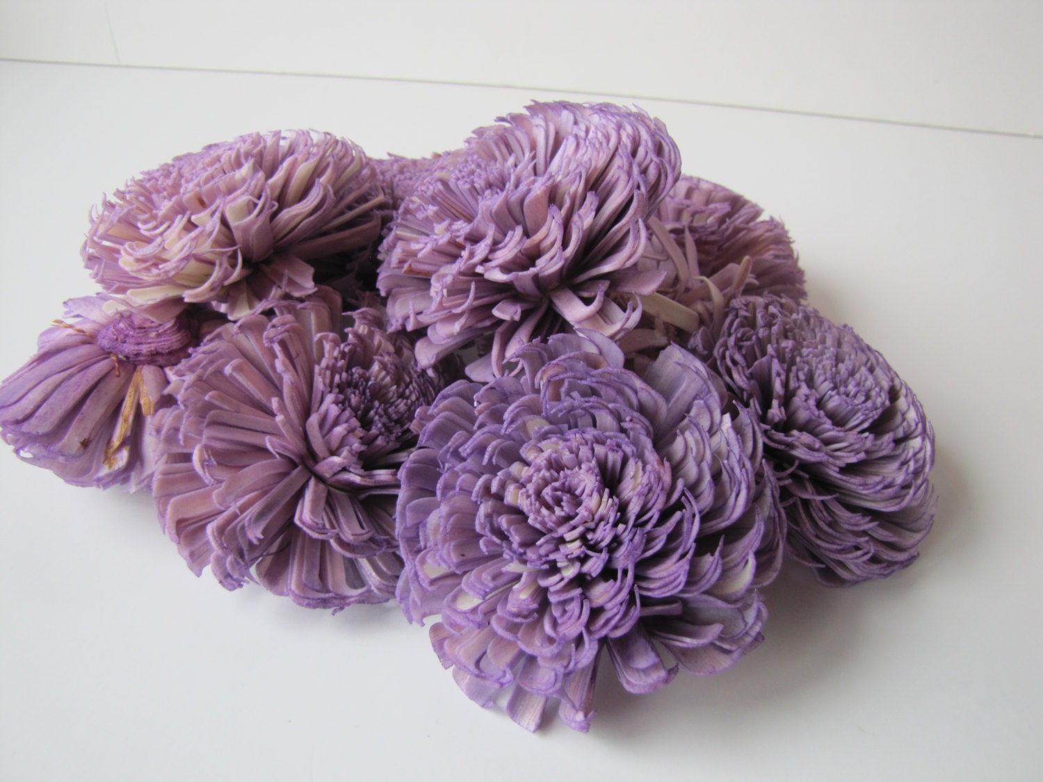 Lavender Large Chorki Sola Flowers - Set of 10, Sola Flowers, Purple ...