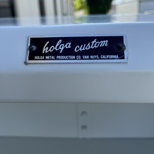 Vintage White Metal Holga Bookshelf With Two Shelves - Etsy