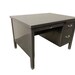 Vintage STEEL AGE Single Pedestal Tanker Desk - Etsy