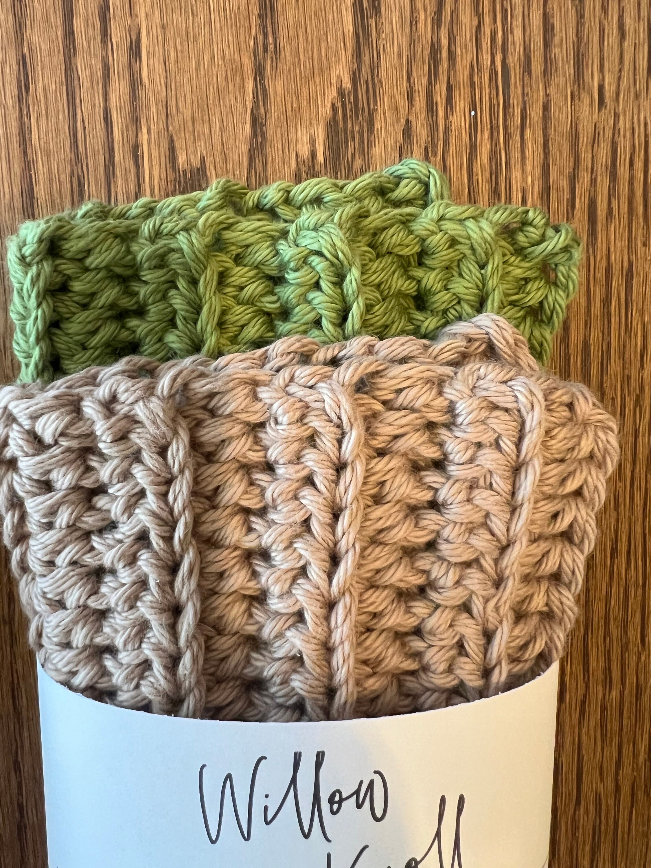 Crocheted Cotton Wash Cloths: Handmade Kitchen Gift Set of 2 - Etsy