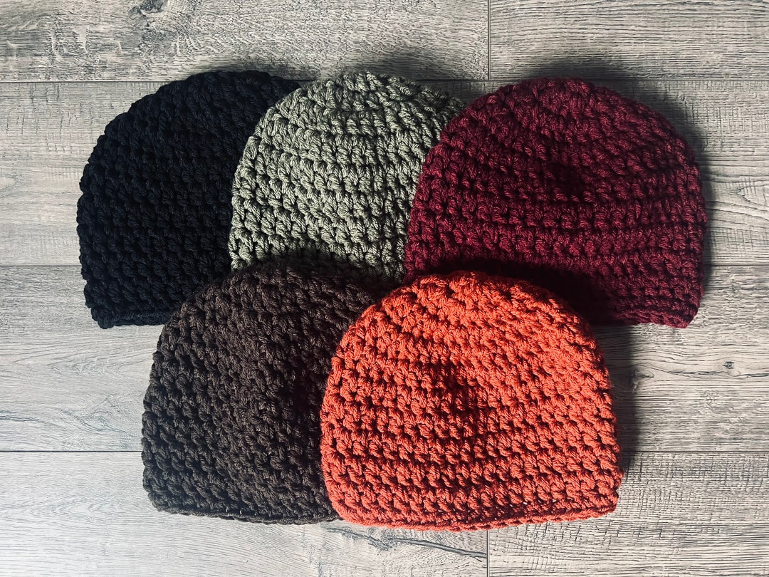 Adult Men’s Crocheted Beanie - Fall Collection - Etsy