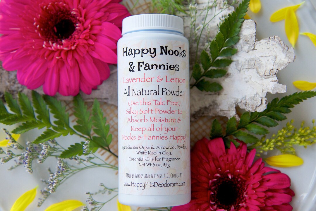 3oz All Natural Talc-free Powder Happy Nooks and Fannies - Etsy