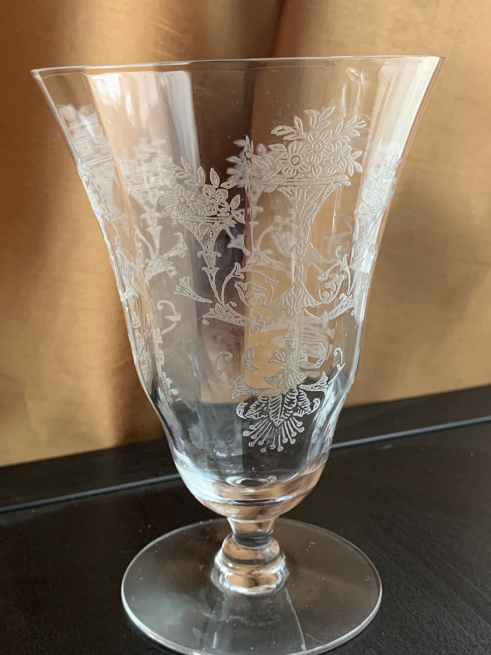 Morgantown Glassware Iced Tea Glasses in Mayfaire Pattern - Etsy