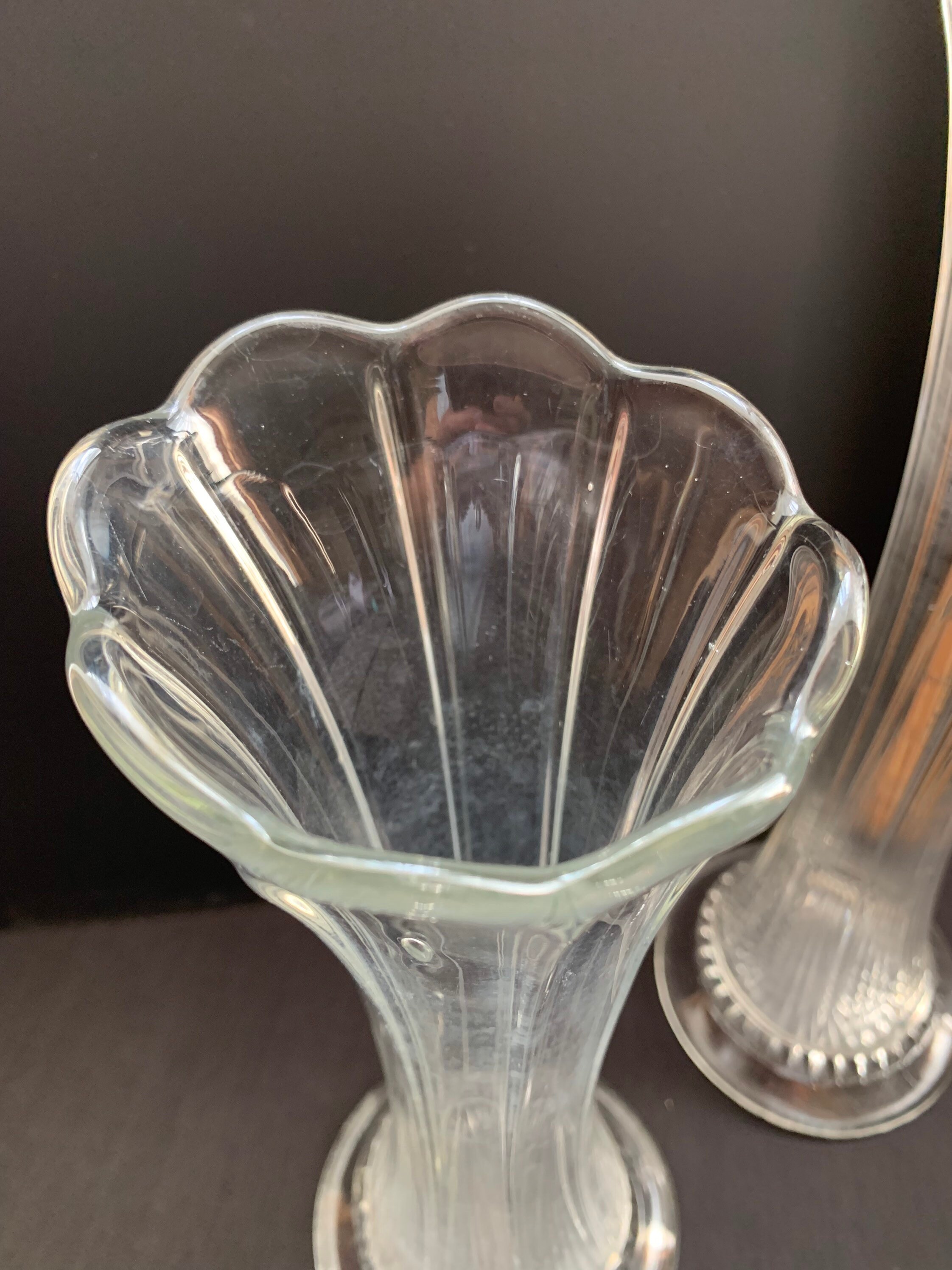 Fluted Glass Vases - Etsy