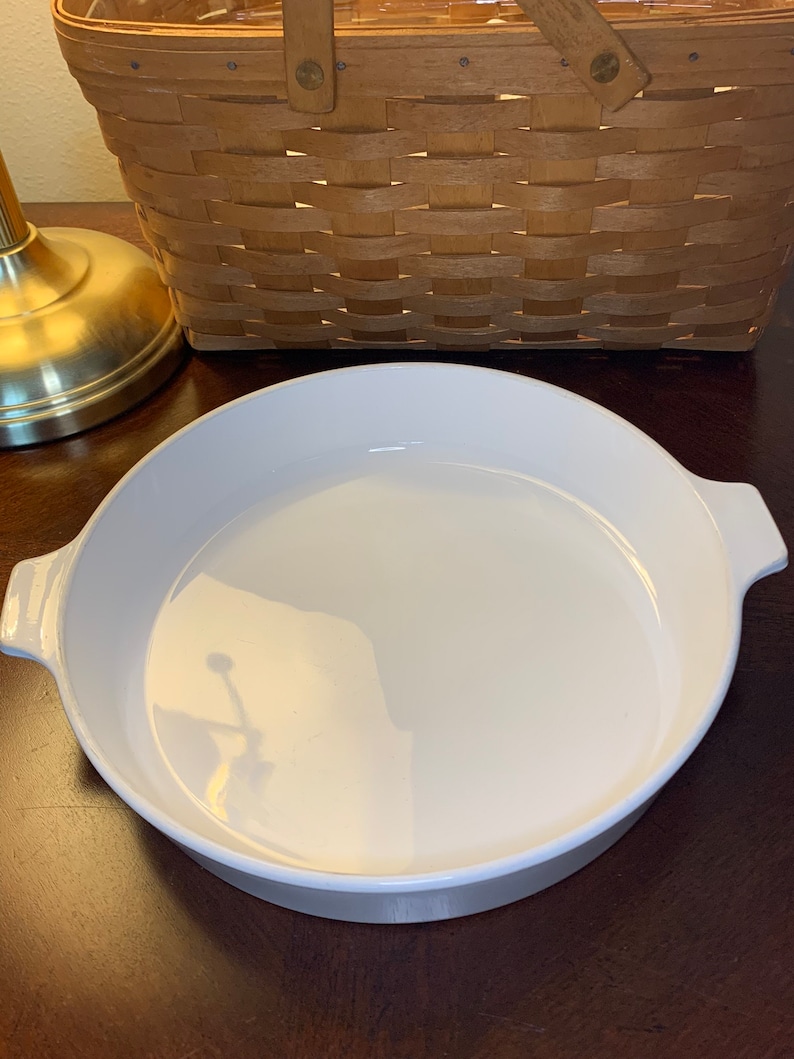 Corning White Coupe Buffet Server - Etsy
