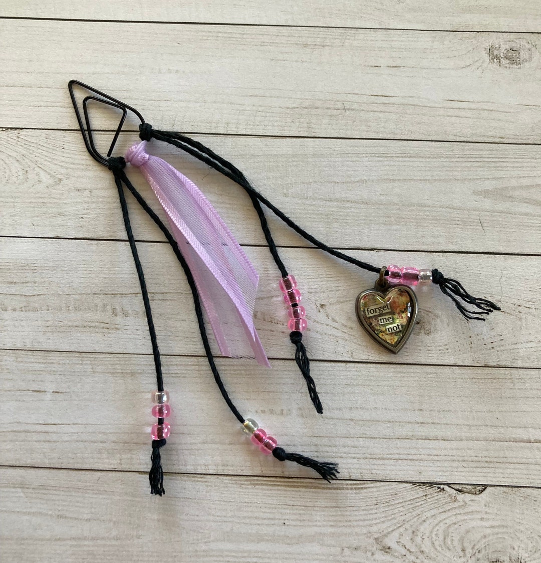 Embellished Jumbo Paper Clip - Altered Paper Clip - Journal Clip ...