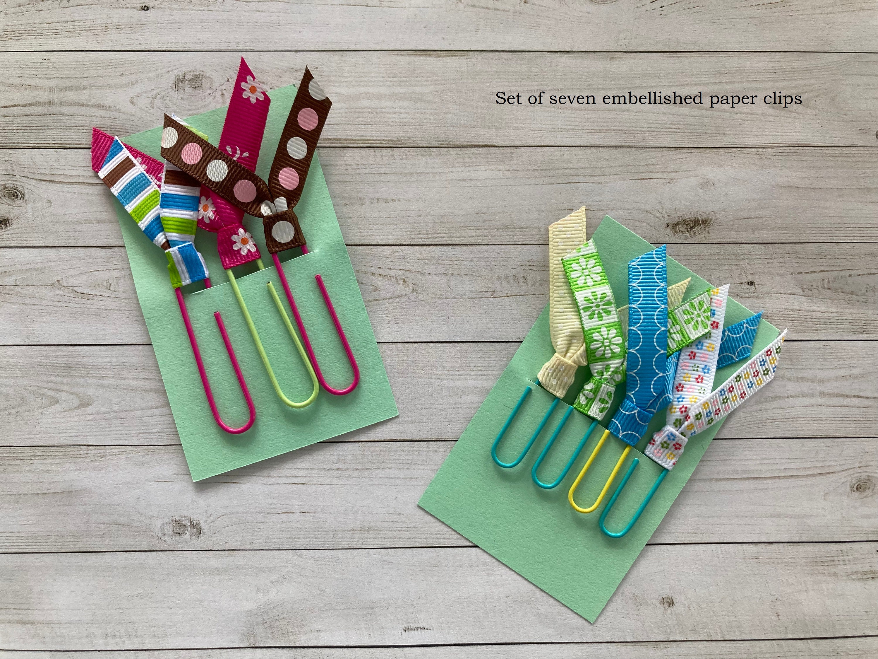 Embellished Paper Clips - Altered Paper Clips - Decorative Paper Clips ...
