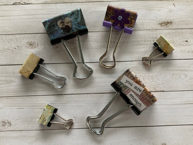 Embellished Binder Clips - Binder Clip - Embellished Clip - Journal ...