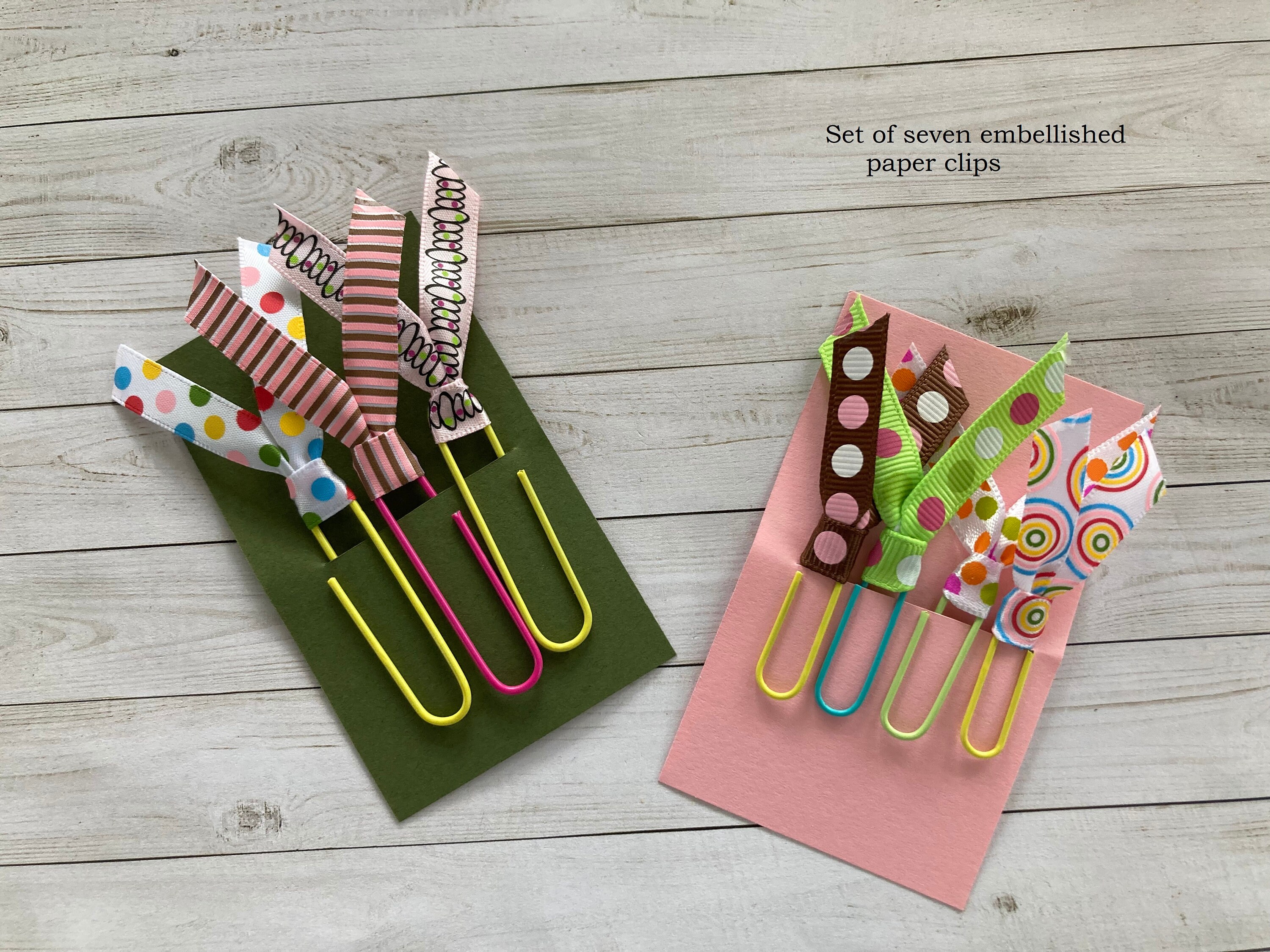 Embellished Paper Clips Altered Paper Clips Decorative Paper Clips ...