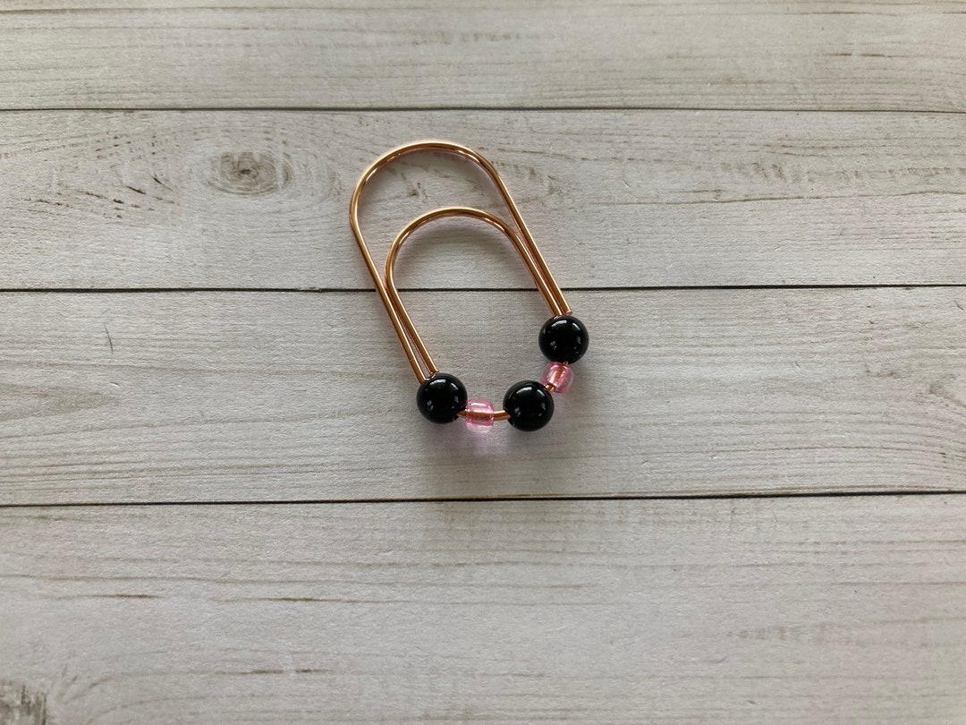 Embellished Jumbo Paper Clip - Altered Paper Clip - Journal Clip ...