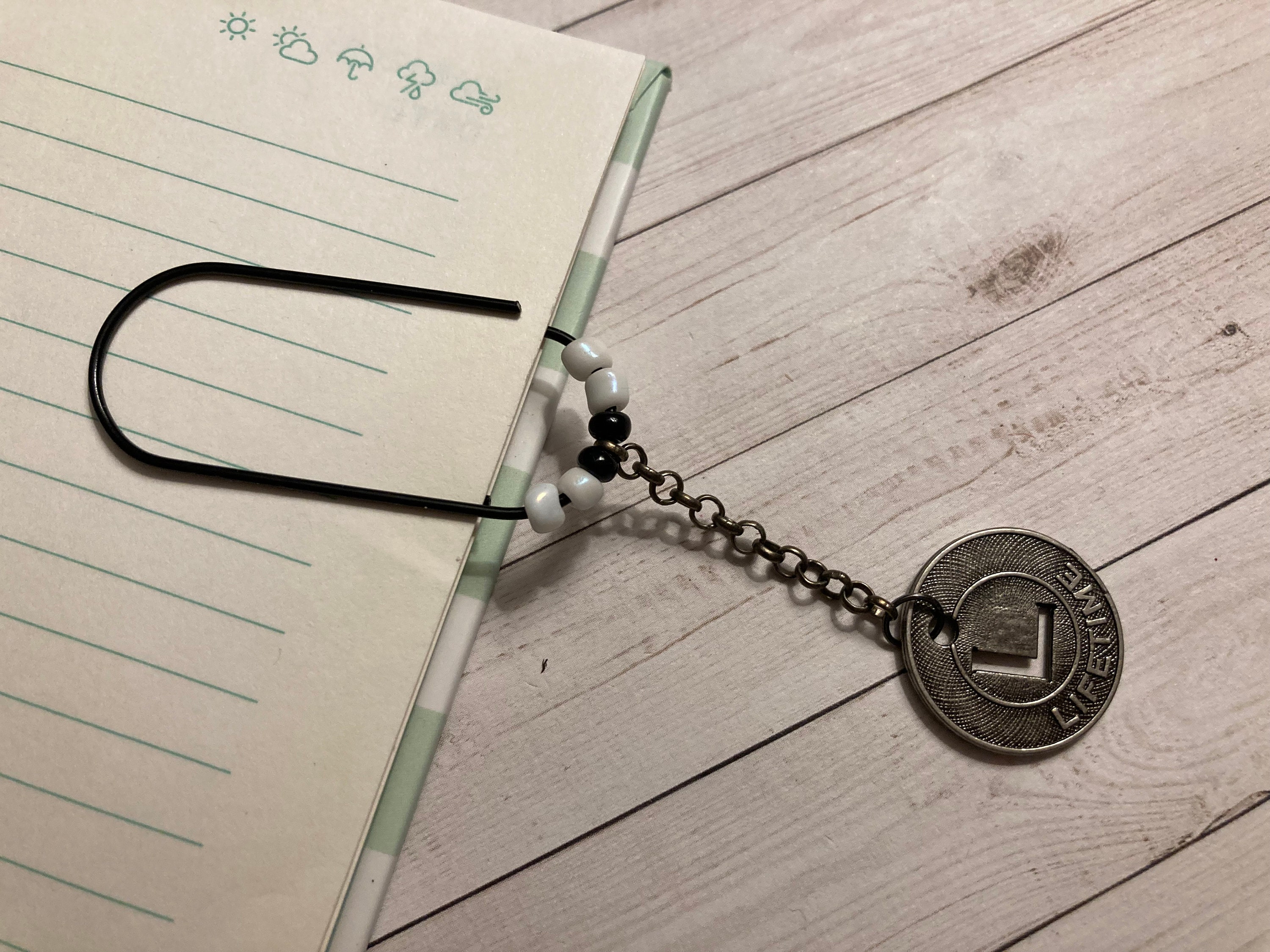 Embellished Jumbo Paper Clip - Altered Paper Clip - Journal Clip ...