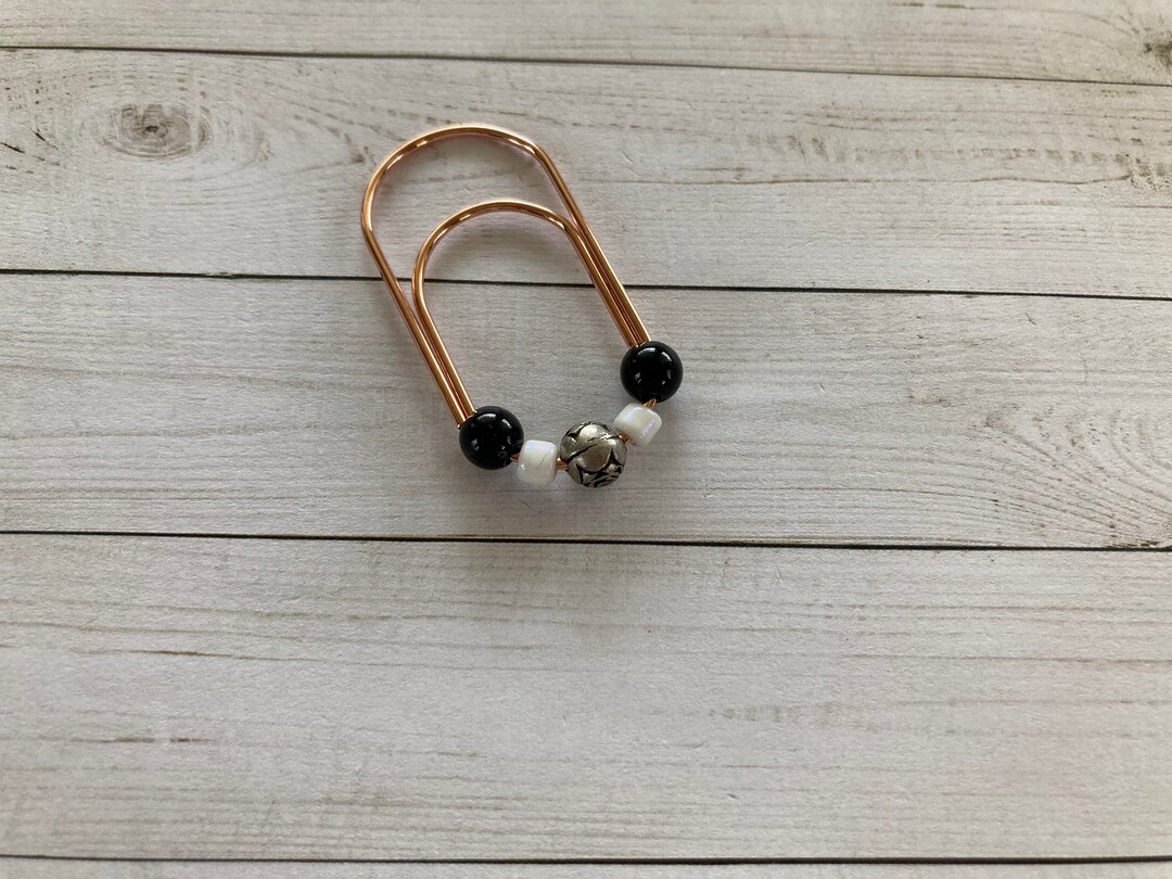 Embellished Jumbo Paper Clip - Altered Paper Clip - Journal Clip ...