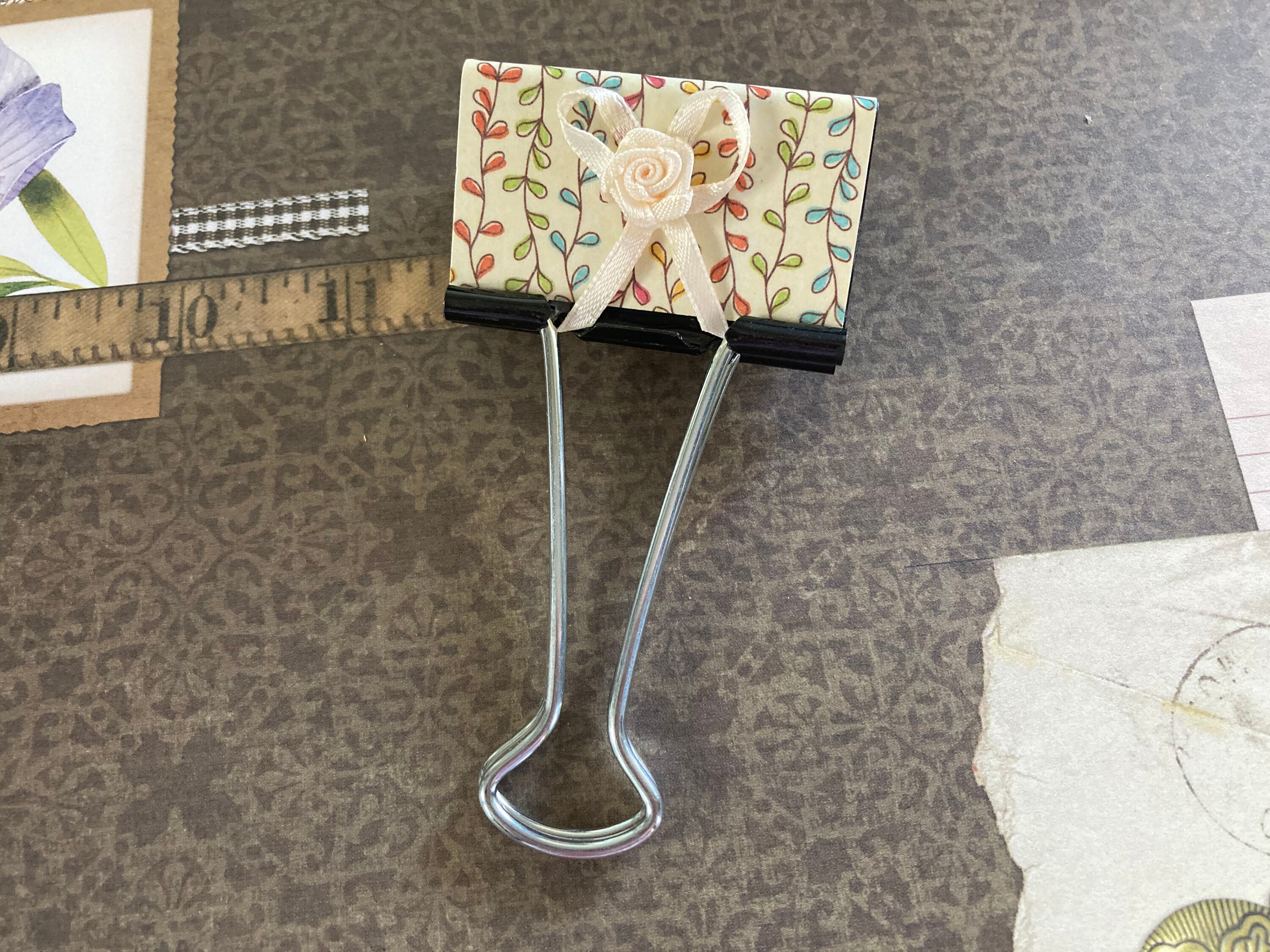 3 LARGE 2" Binder Clips - 2" Embellished Clips - Large Journal Clips- 2 ...