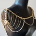 Wedding Shoulder Necklace Gold Bridal Shoulder Jewelry for - Etsy