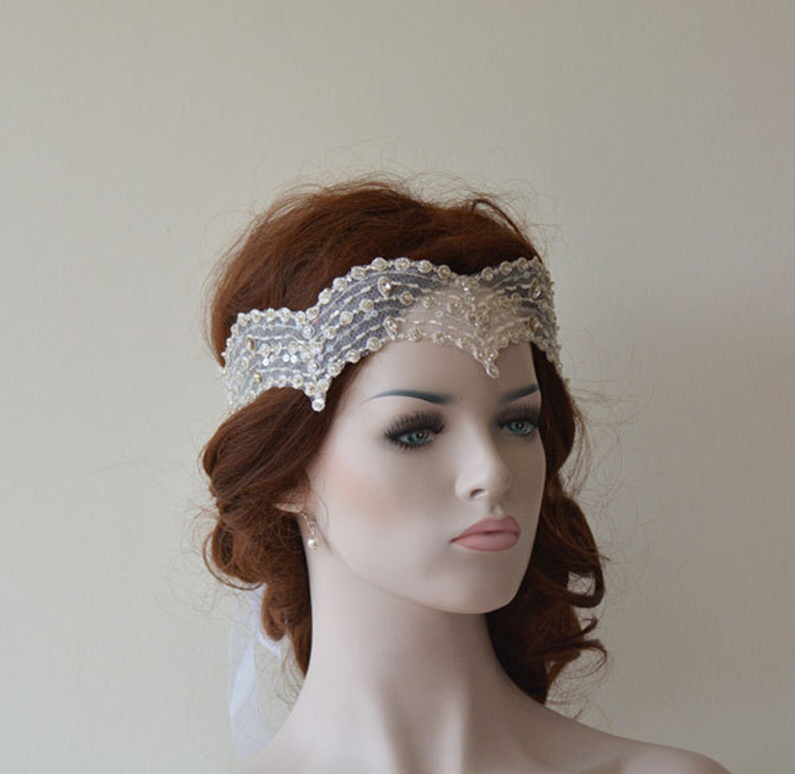 Wedding Lace Headband Wedding Hair Accessories For Bride | Etsy