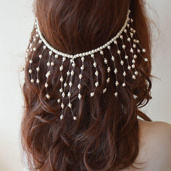Bridal Head Chain - Etsy