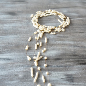 Pearl Bridal Back Necklace: Elegant Dress Attachment - Etsy