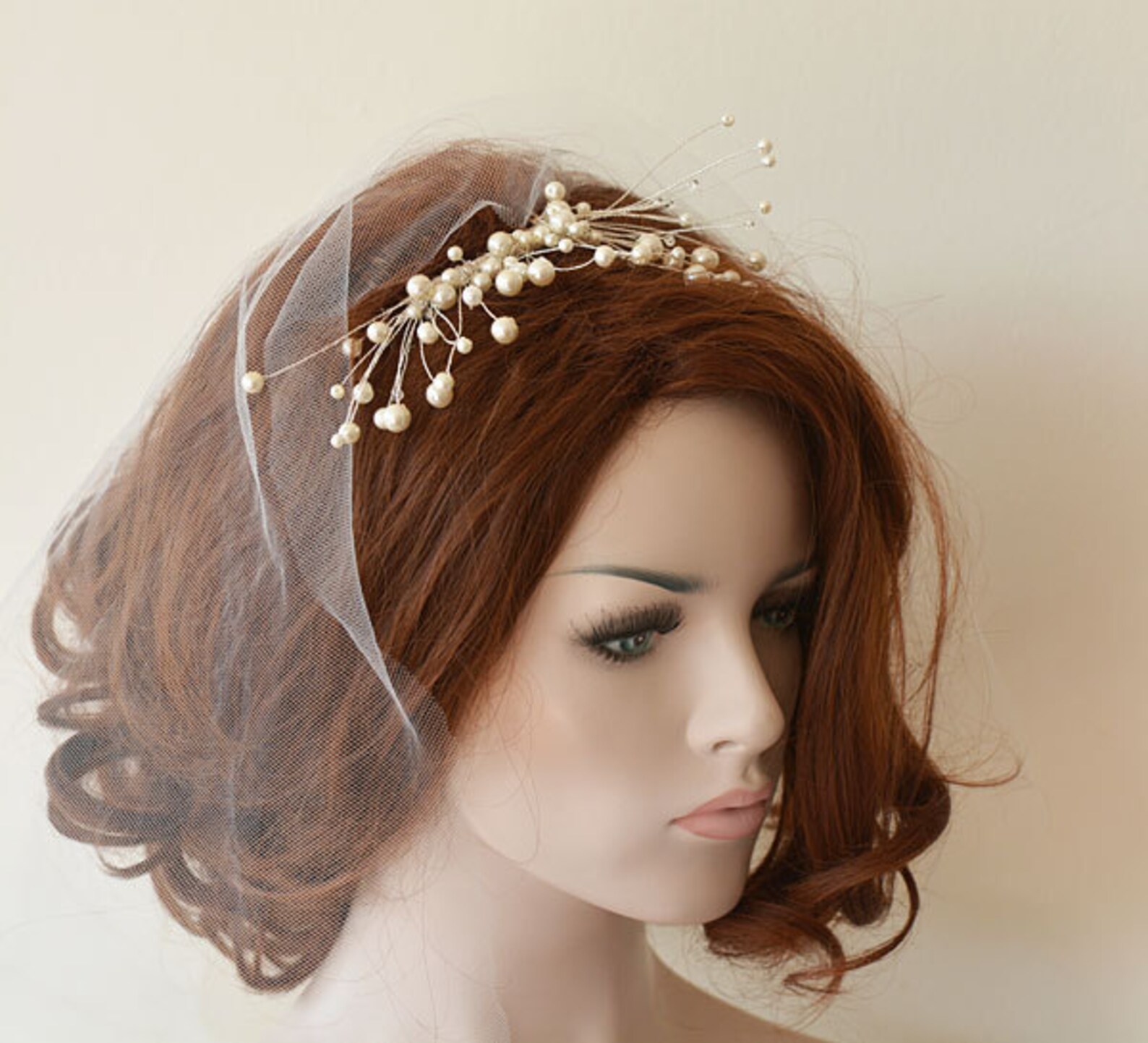 Pearl Wedding Headband Pearl Bridal Hair Comb Wedding Hair | Etsy