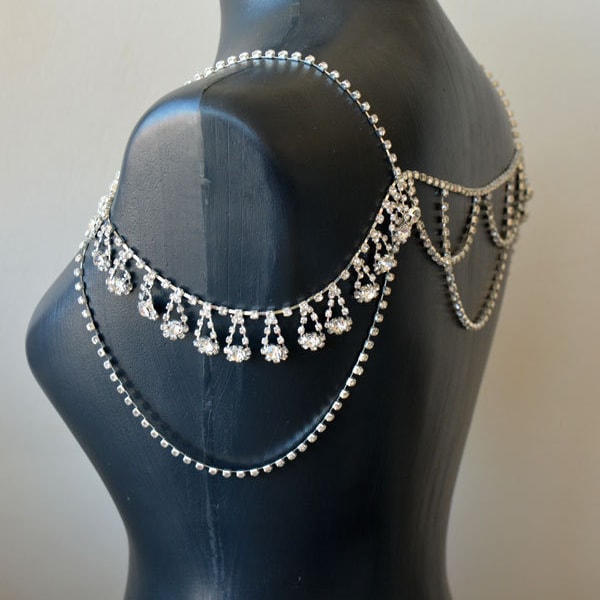 Shoulder Necklace Bridal - Etsy