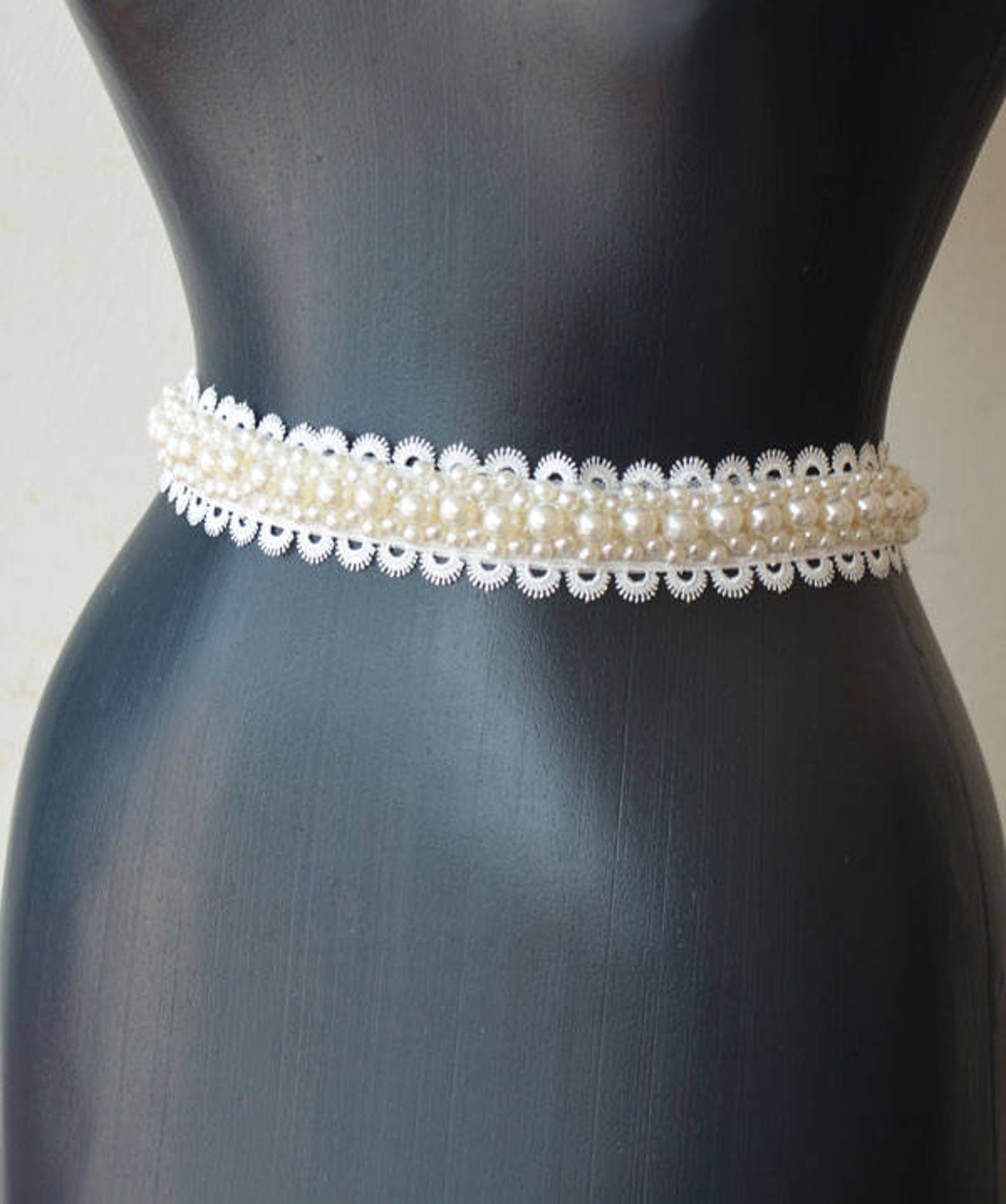 Pearl Bridal Belt Wedding Dress Belt İvory Pearl Belt | Etsy