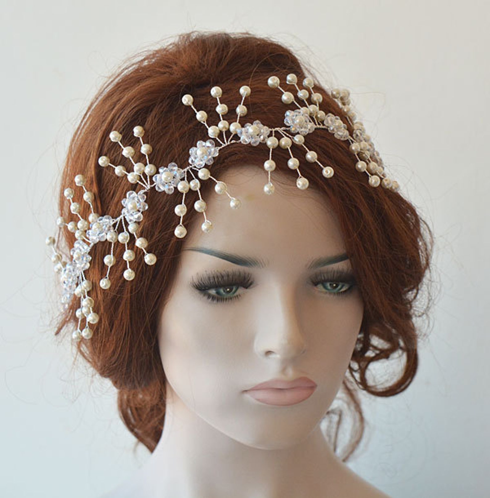 Wedding Pearl Headpiece Bridal Hair Piece Hair Accessories - Etsy