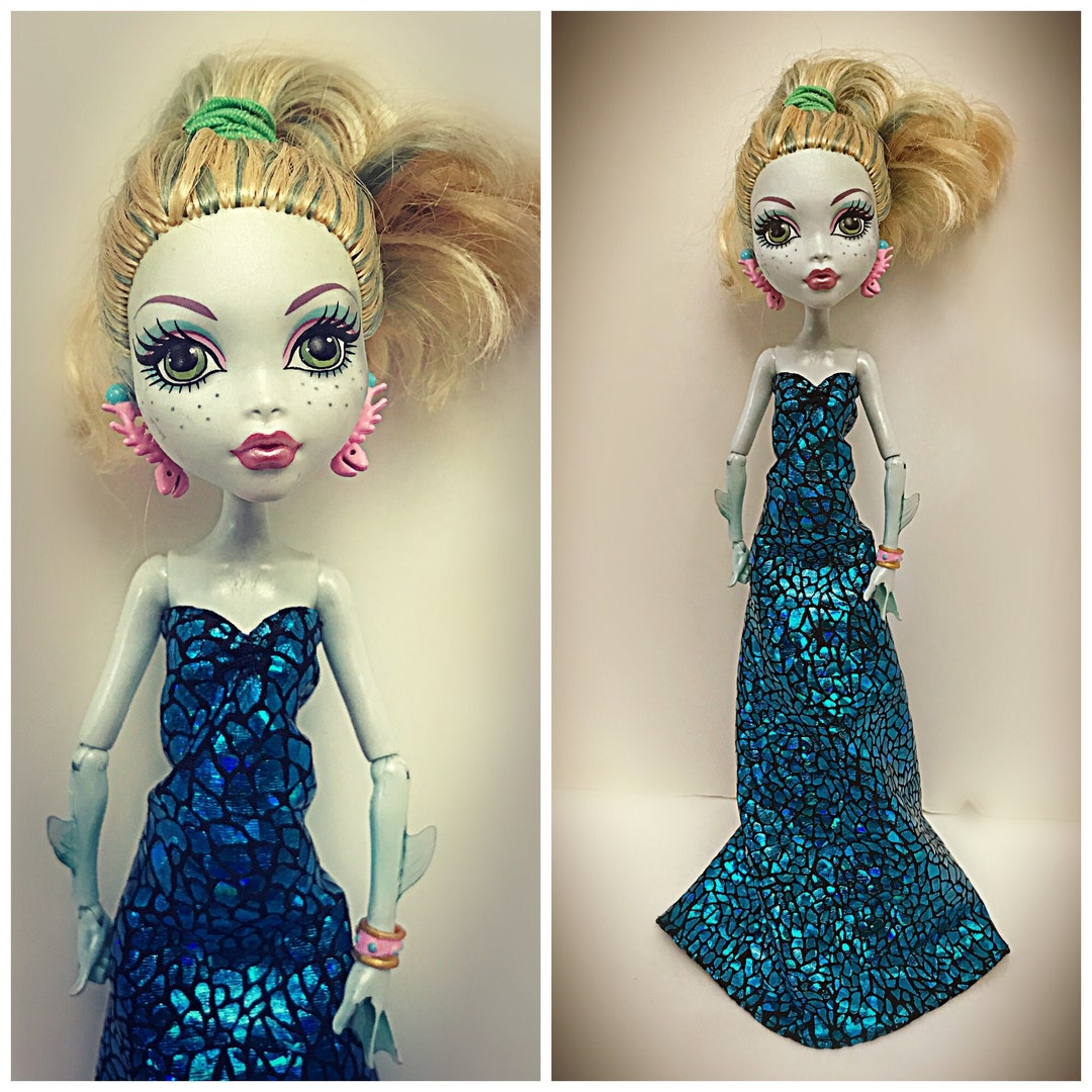 Blue Shatter Evening Gown Fits Slim 11 Fashion Dolls - Etsy