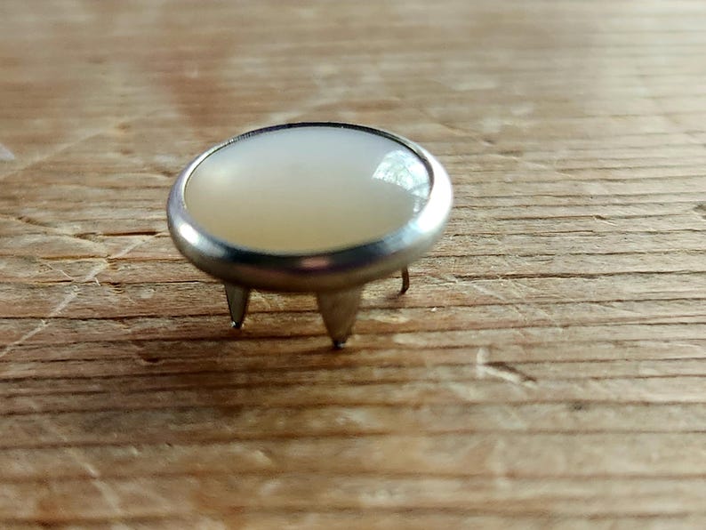 Bone Pearl Snaps, 12 Snap Sets, 11.5 Mm Pearl Snap Fasteners, Western ...