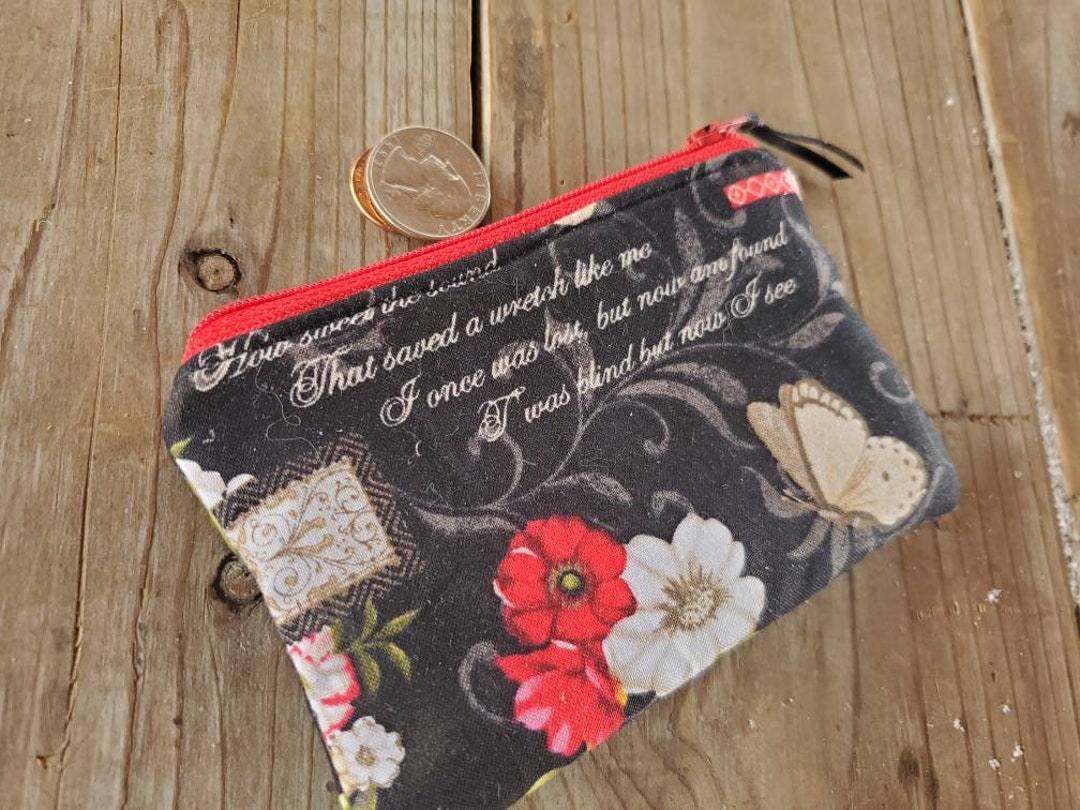 Butterfly Coin Purse, Religious Change Purse, Amazing Grace Gift ...