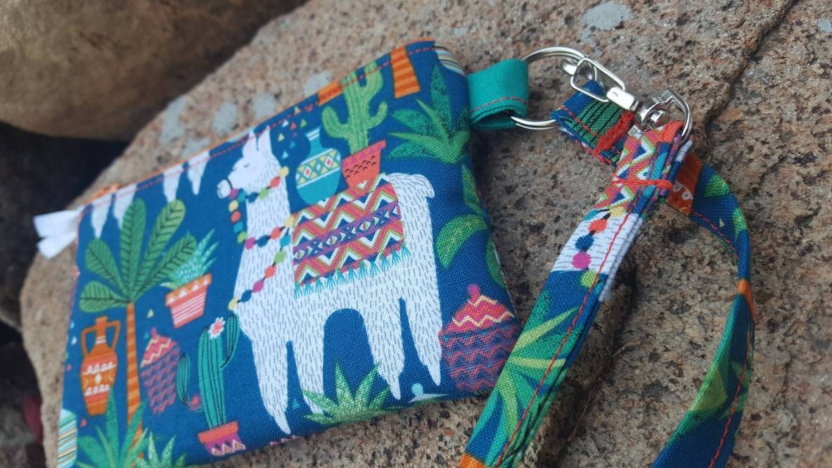 Llama Wristlet, Llama Coin Purse, Coin Purse Wristlet, Llama Coin Purse ...